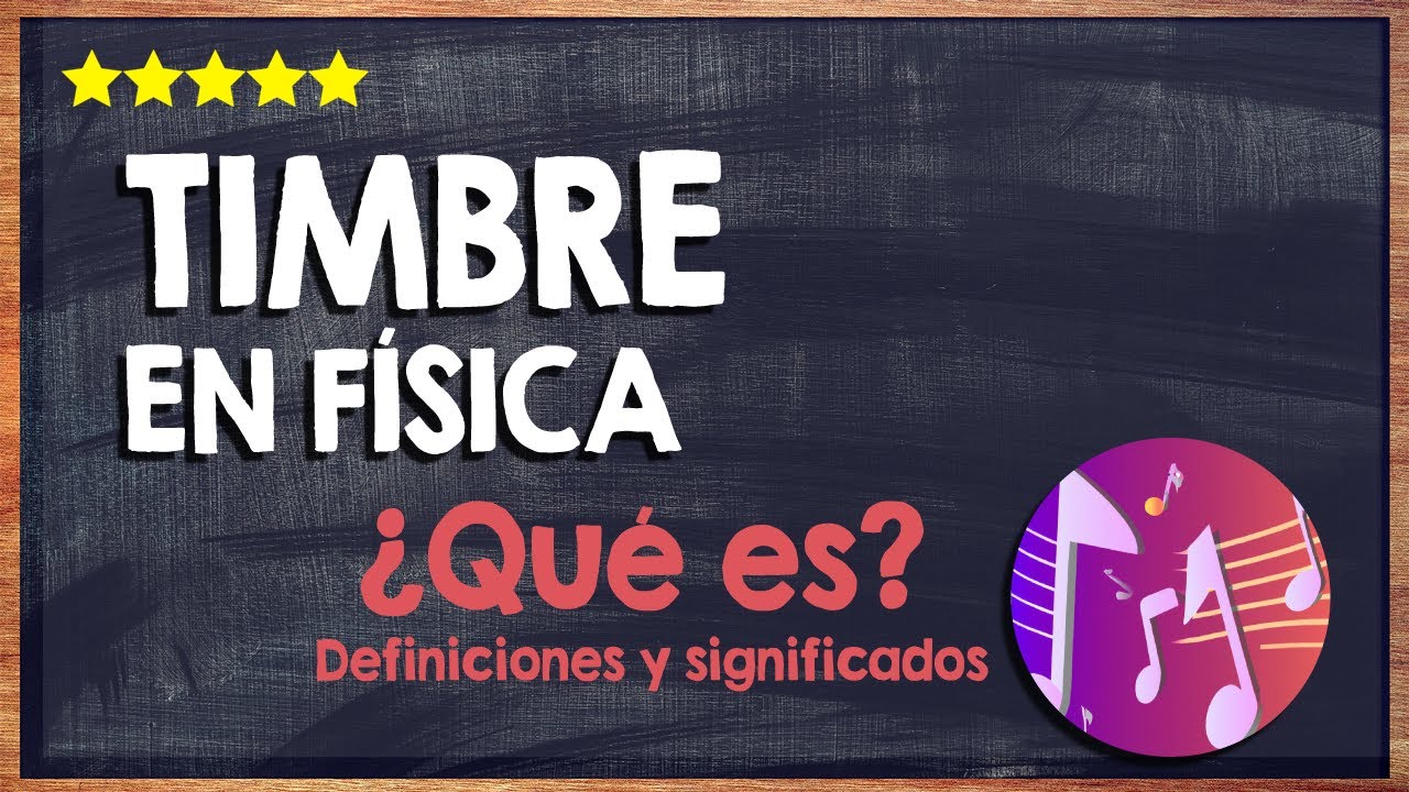 ¿Qué es el timbre en física, en música y el sonido? 🙏 - YouTube