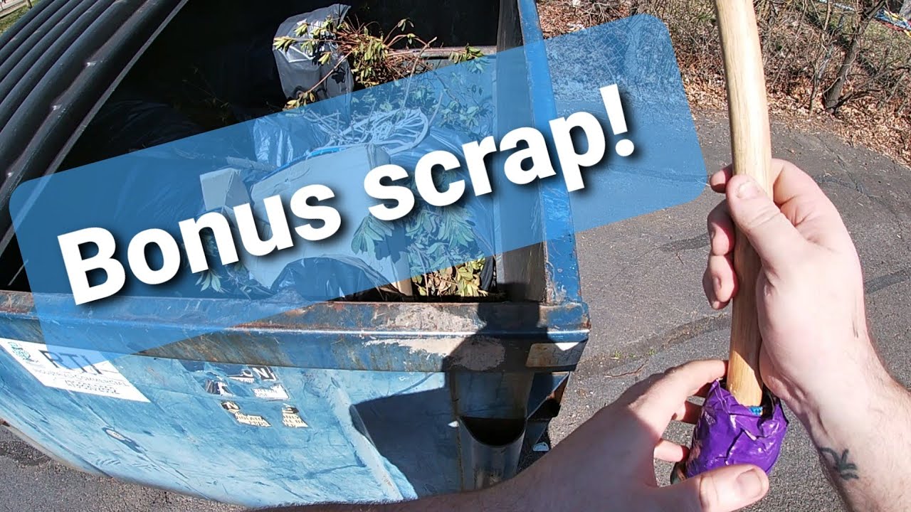 Scrapyard trip trashpicking and dumpster diving - YouTube