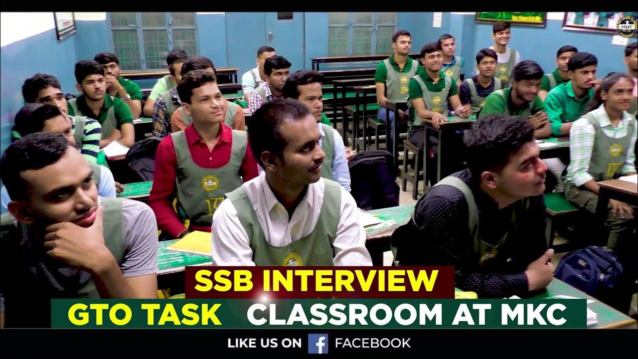 SSB Interview | GTO Task Classroom at MKC | GTO in SSB Interview | Best SSB Coaching - MKC - YouTube