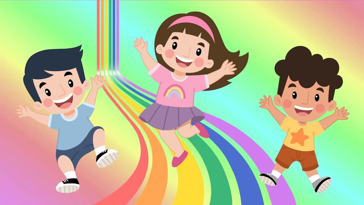 Sing Along Colors of the Rainbow Song for Kids - YouTube