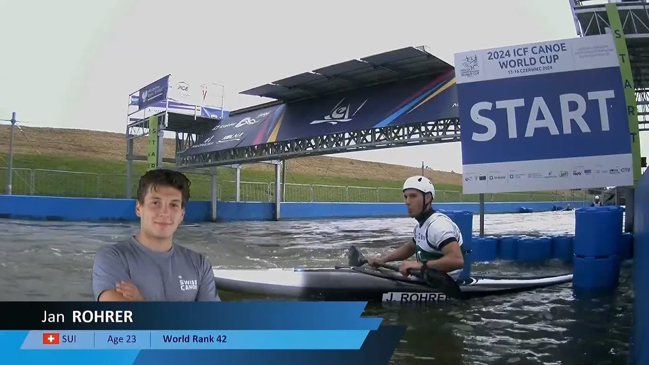Jan Rohrer, Switzerland, Kayak Slalom, Semifinals / 2024 ICF Canoe ...