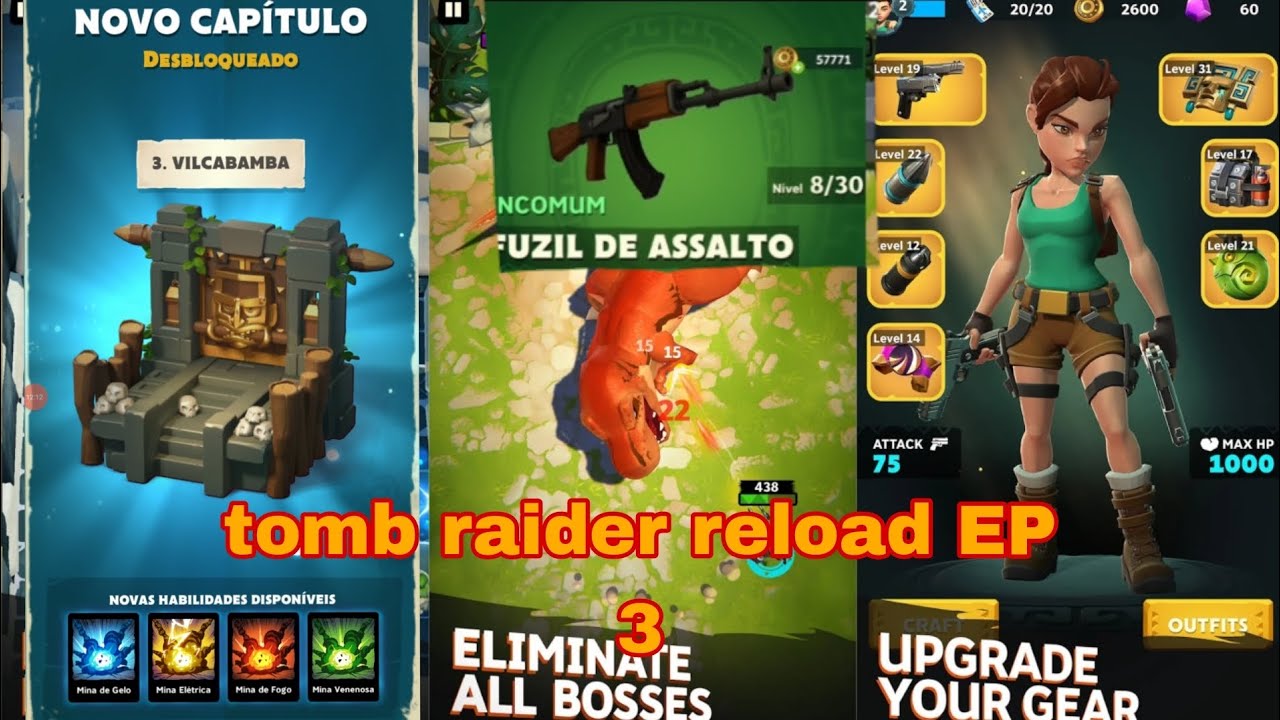 tomb raider reload EP 3 usando o fuzil de assalto - YouTube