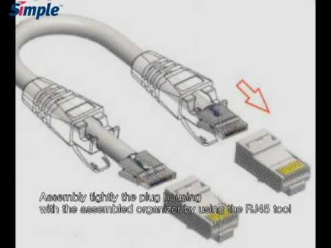 Installation 4 Cat 6 Modular Plug TRBOOT - YouTube