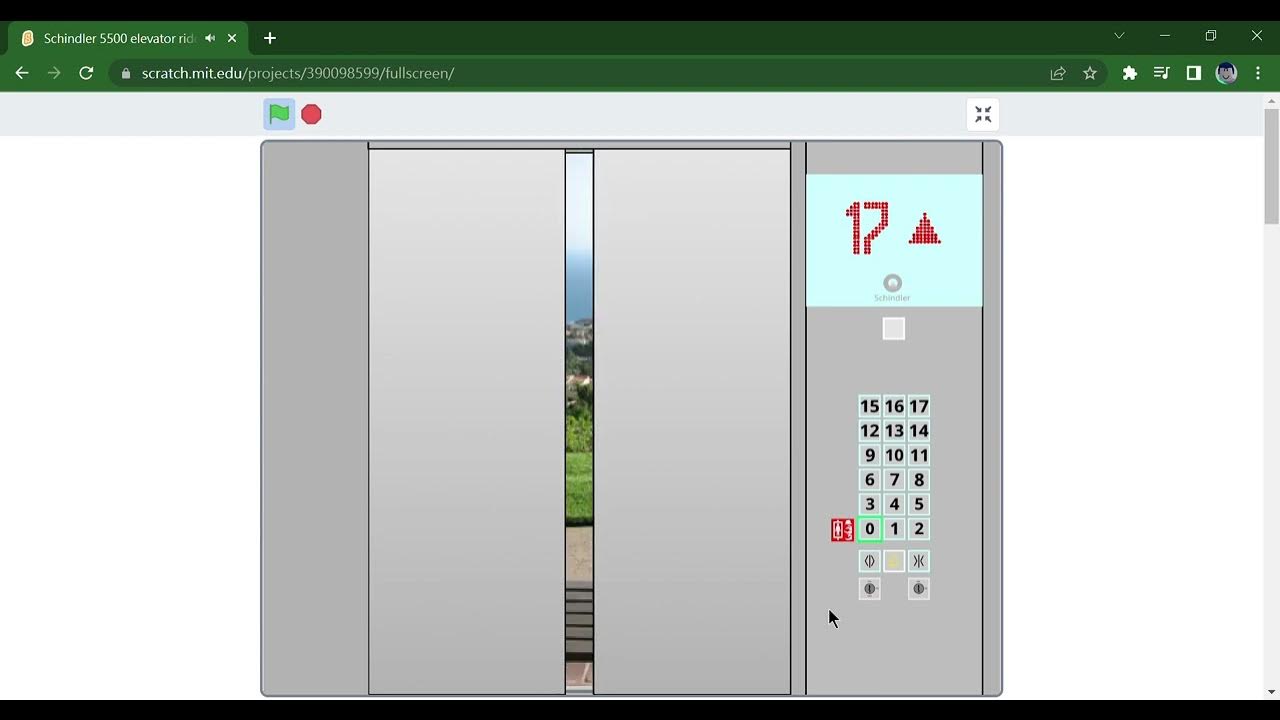 Schindler 5500 elevator ride on Scratch - YouTube