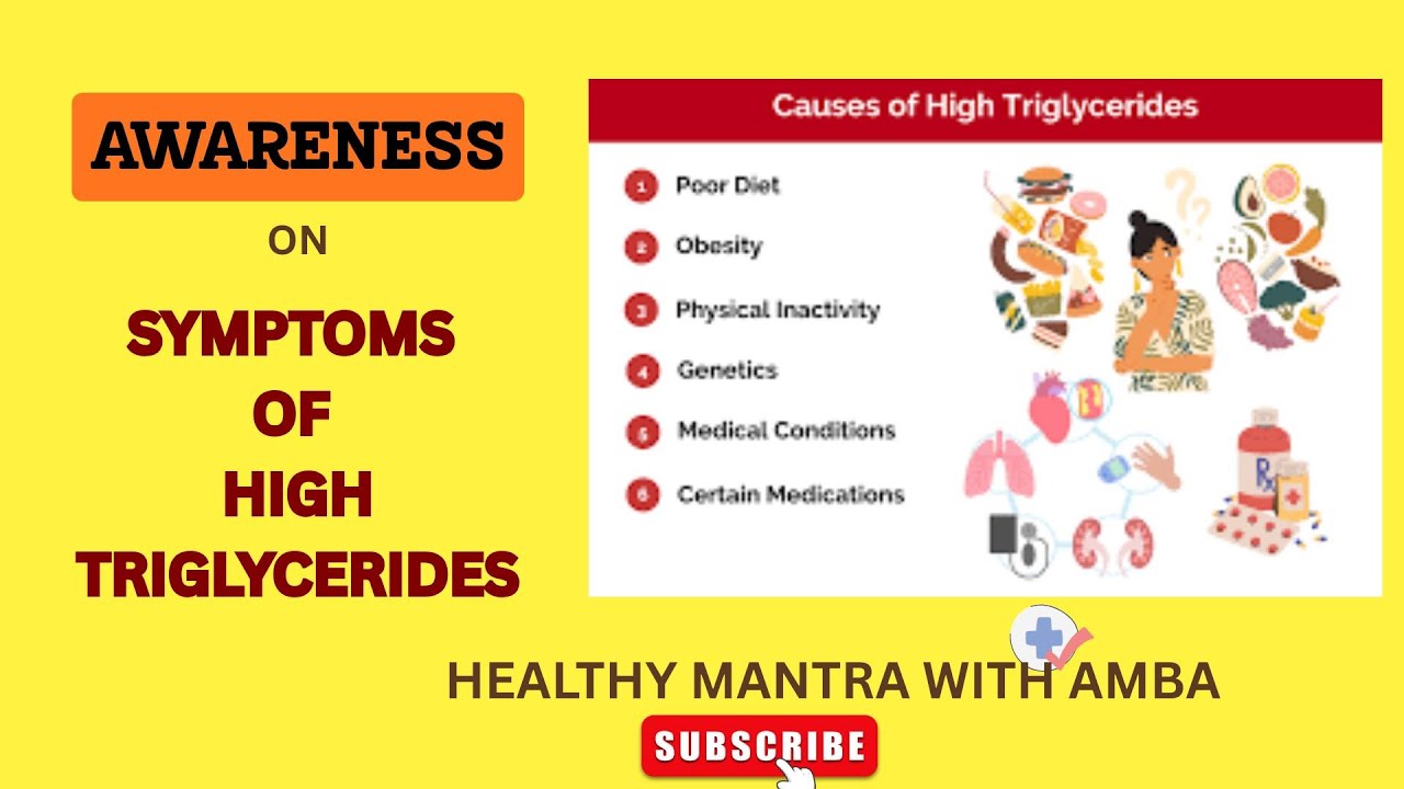 SYMPTOMS OF HIGH TRIGLYCERIDES - YouTube
