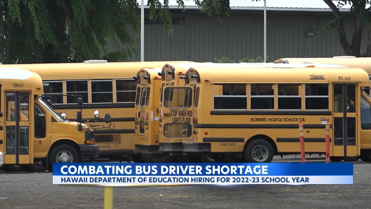 Bus drivers needed! Hawaii Department of Education in desperate need ...