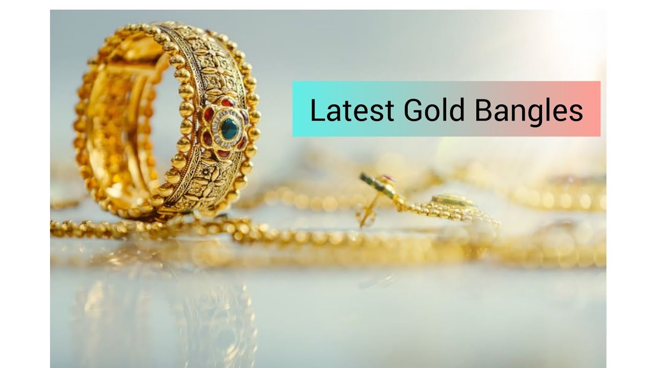 Stylish and Trendy Gold bangles|Set of 2 Bangles | - YouTube