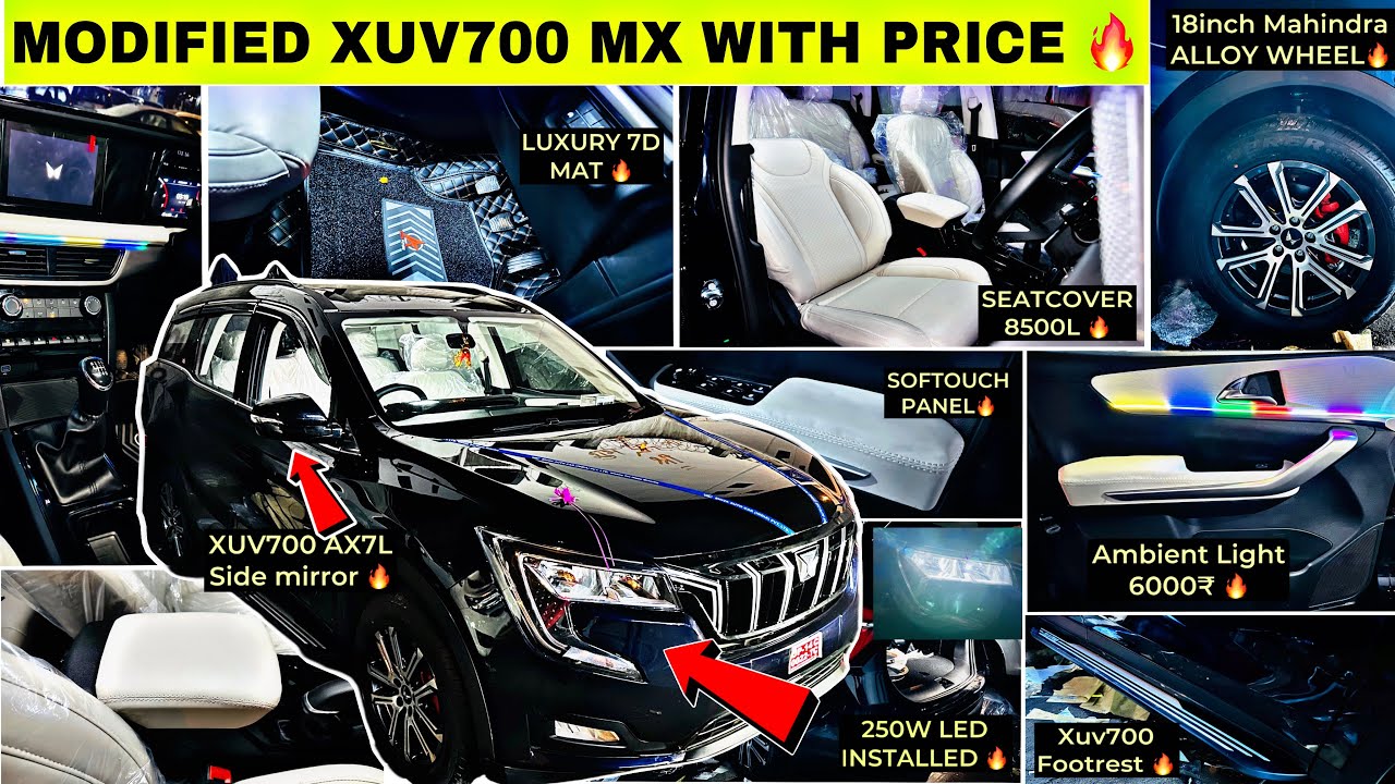 Xuv 700 MX To AX7L Modified 🔥 Xuv700 MODIFICATION 😱 Xuv 700 Mahindra ...