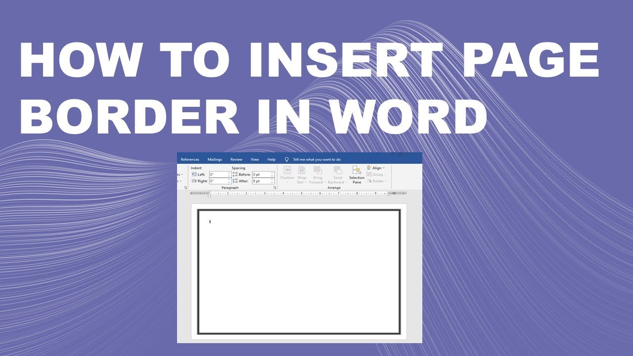 How To Add Page Border In Word Create Page Border YouTube how-to-add-page-border-in-word-create-page-border-youtube