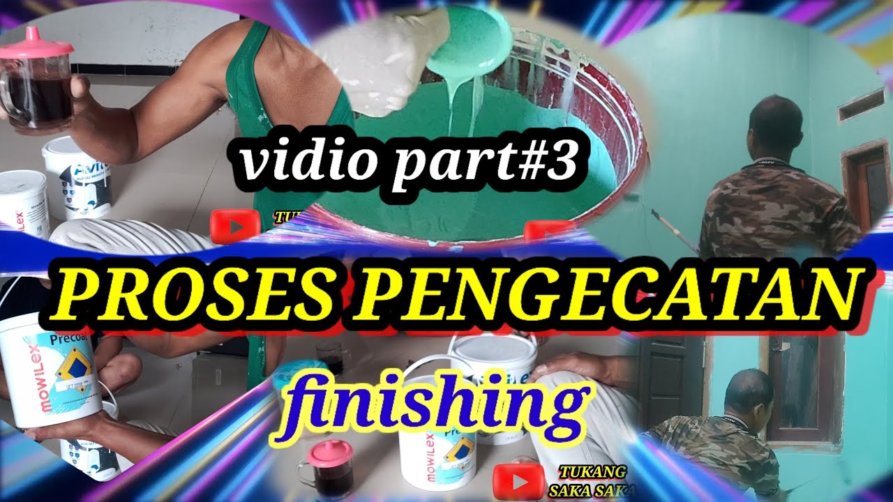 CARA MENGECAT TEMBOK YANG BAIK DAN BENAR, ( ALA TUKANG SAKA SAKA ...