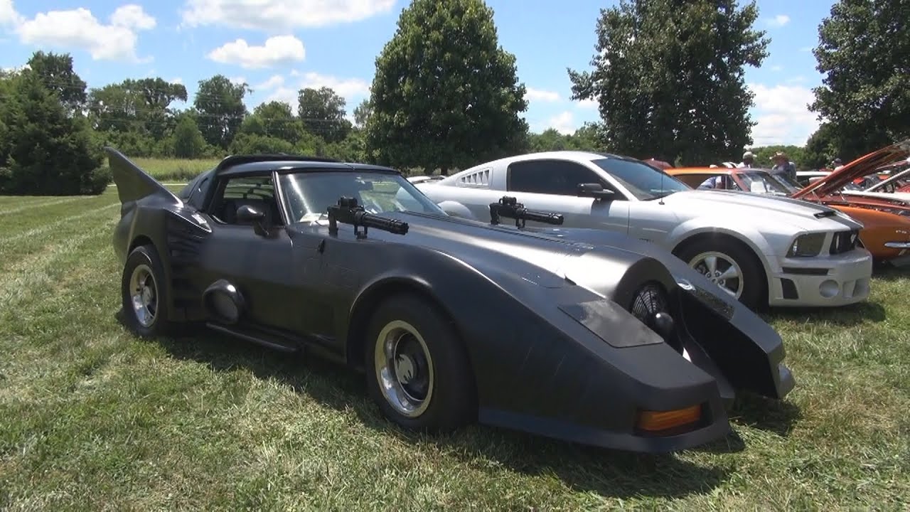 Custom 1978 Corvette Batmobile 2015 Pack the Park Car Show - YouTube