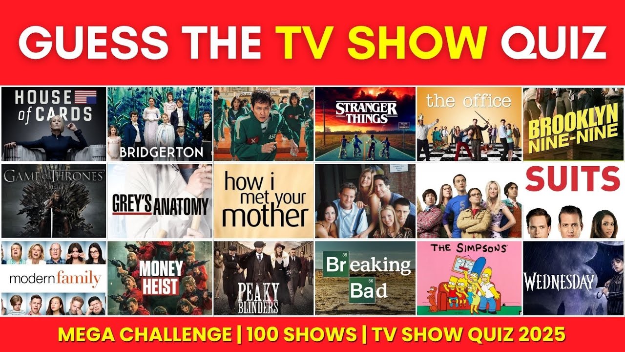 Guess the TV Show by Scene, Theme, Cast & more! 📺🎶 | 100 Shows | TV ...