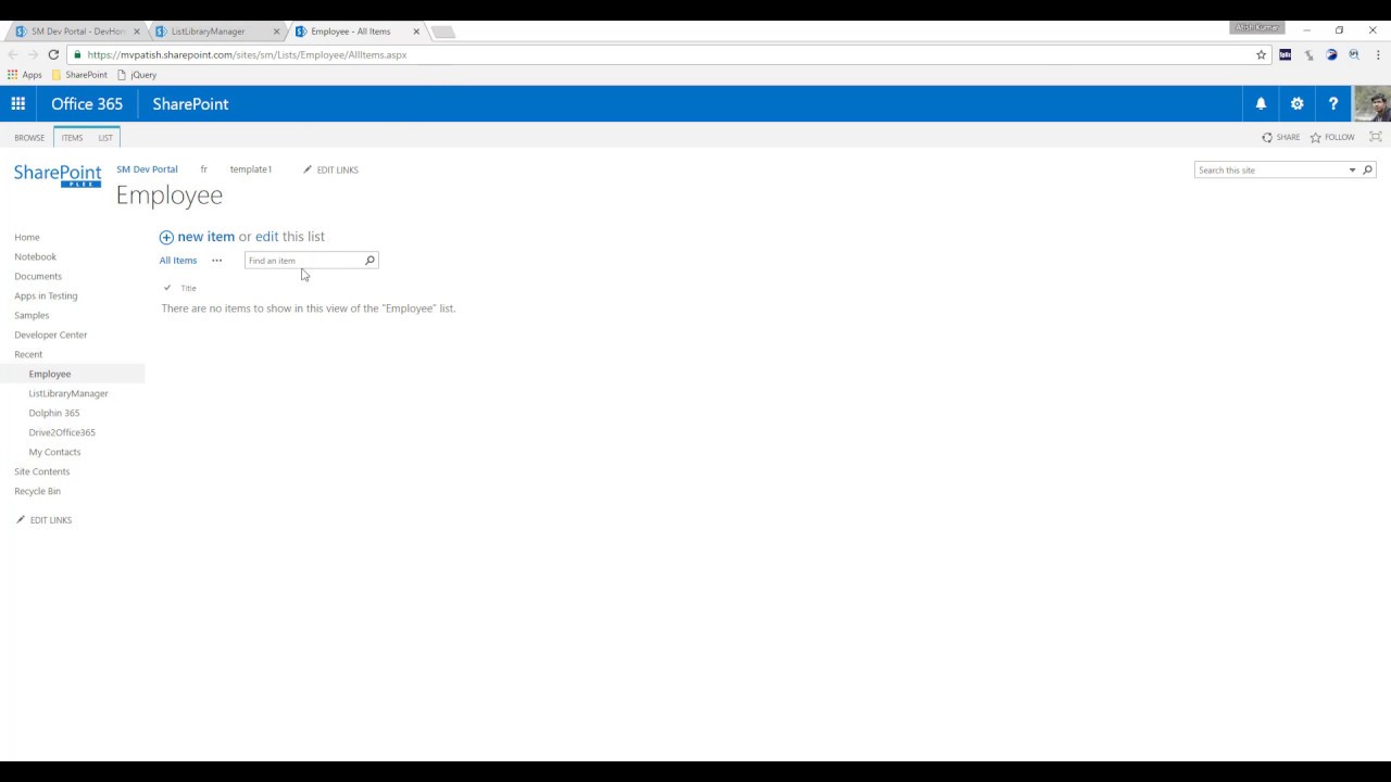 SharePoint List/Library Manager - YouTube