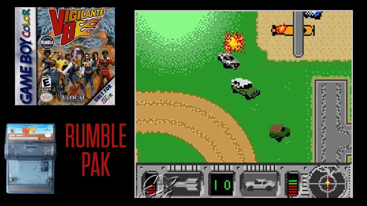 Vigilante 8 (GBC) - see the RUMBLE PAK! - YouTube