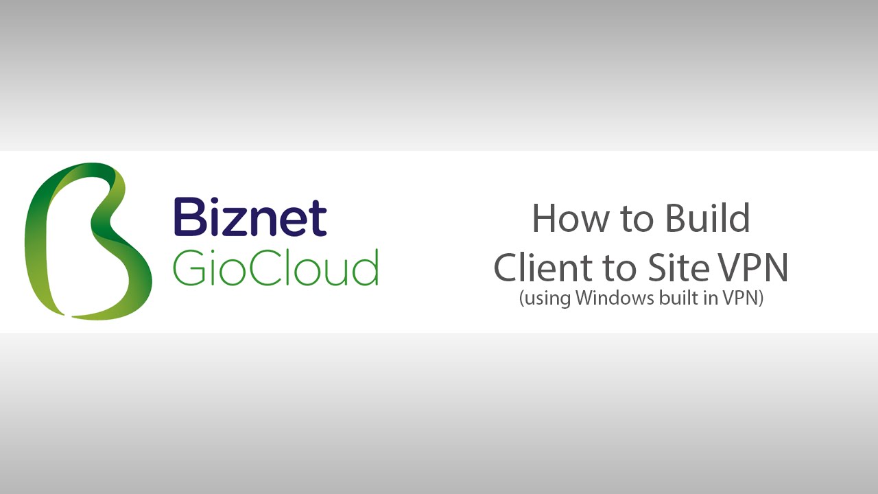 Biznet GIO Cloud - How To Build Client to Site VPN - YouTube