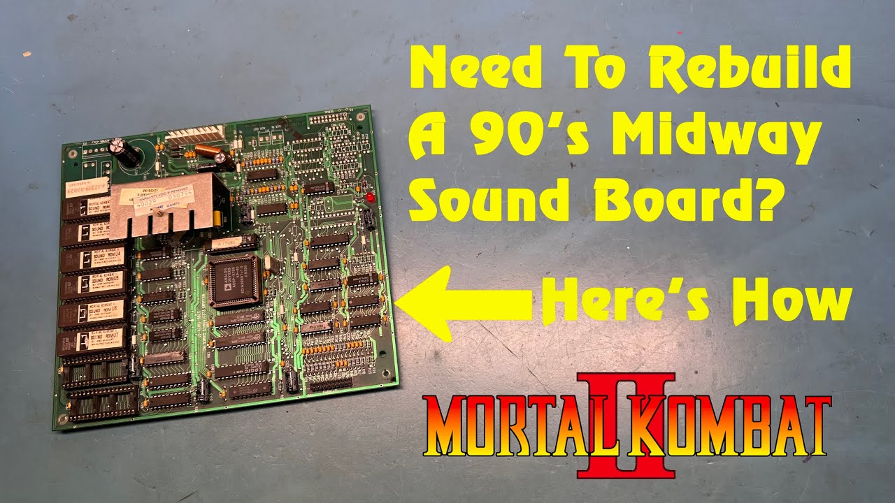 How To Rebuild A 90's Midway Sound Board - Correctly - YouTube