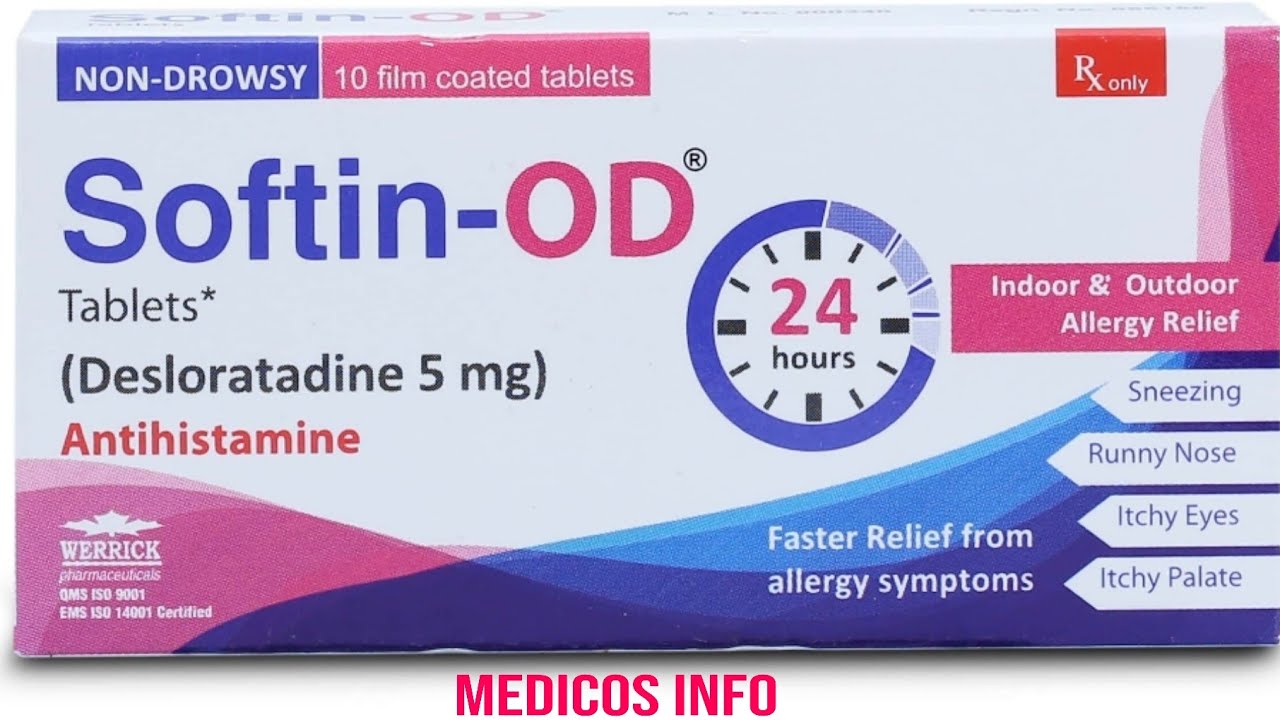 Softin-OD tablet uses in urdu | Desloratadine tablet uses in urdu/Hindi ...