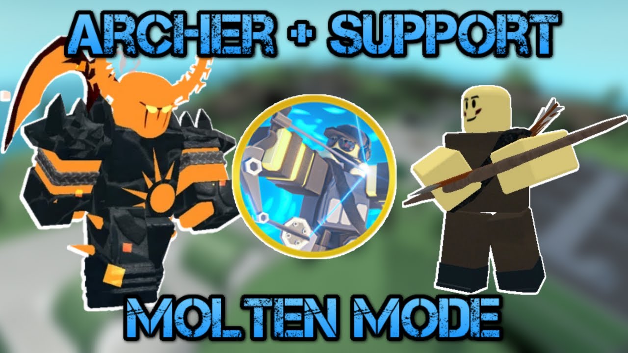 Can You Beat Molten Mode With Only Archer and Supports?│Roblox Tower ...