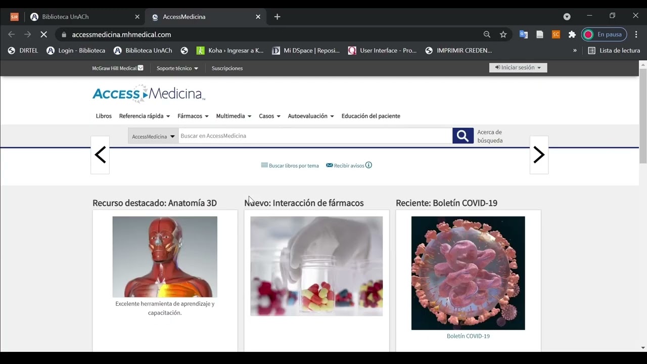 Tutorial de acceso a Access Medicina - YouTube