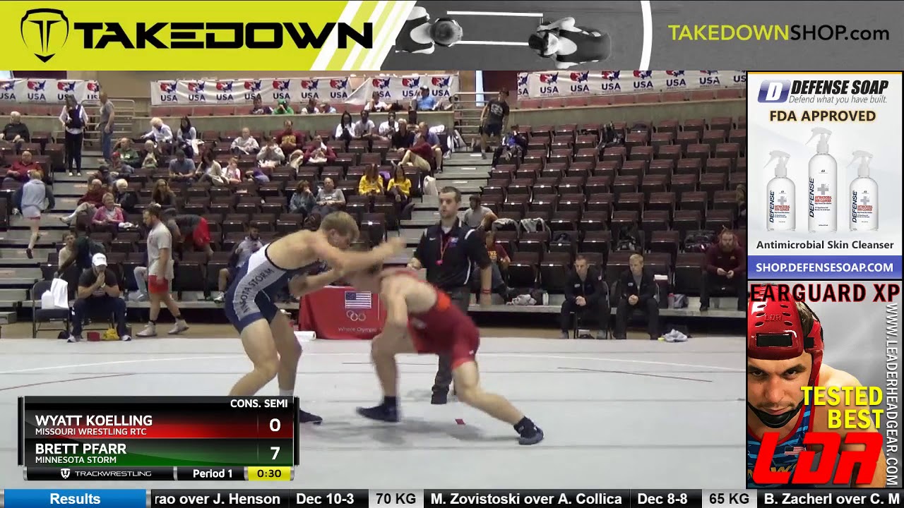 86 KG Wyatt Koelling Missouri Wrestling Rtc Vs Brett Pfarr Minnesota ...