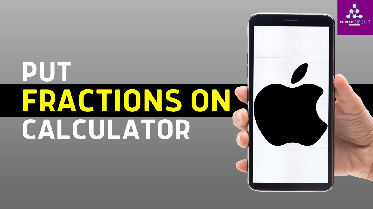 How To Put Fractions On IPhone Calculator YouTube