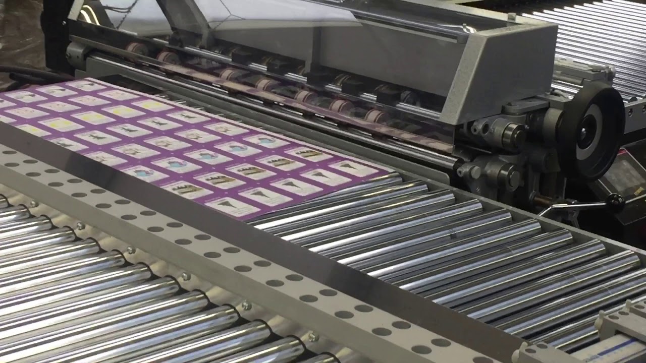 Rollem Card Slitter and Collator - YouTube