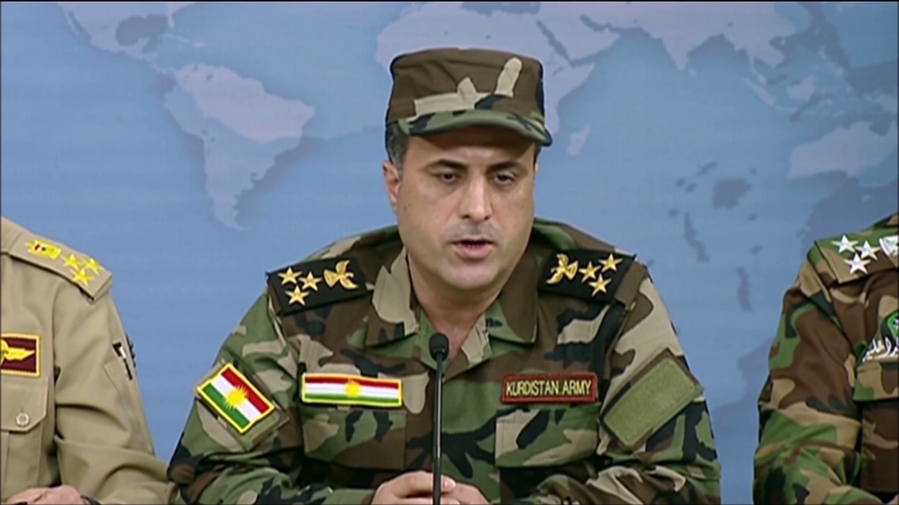 MOSUL: 7-19-17. Peshmerga General Answers American Media Questions At ...