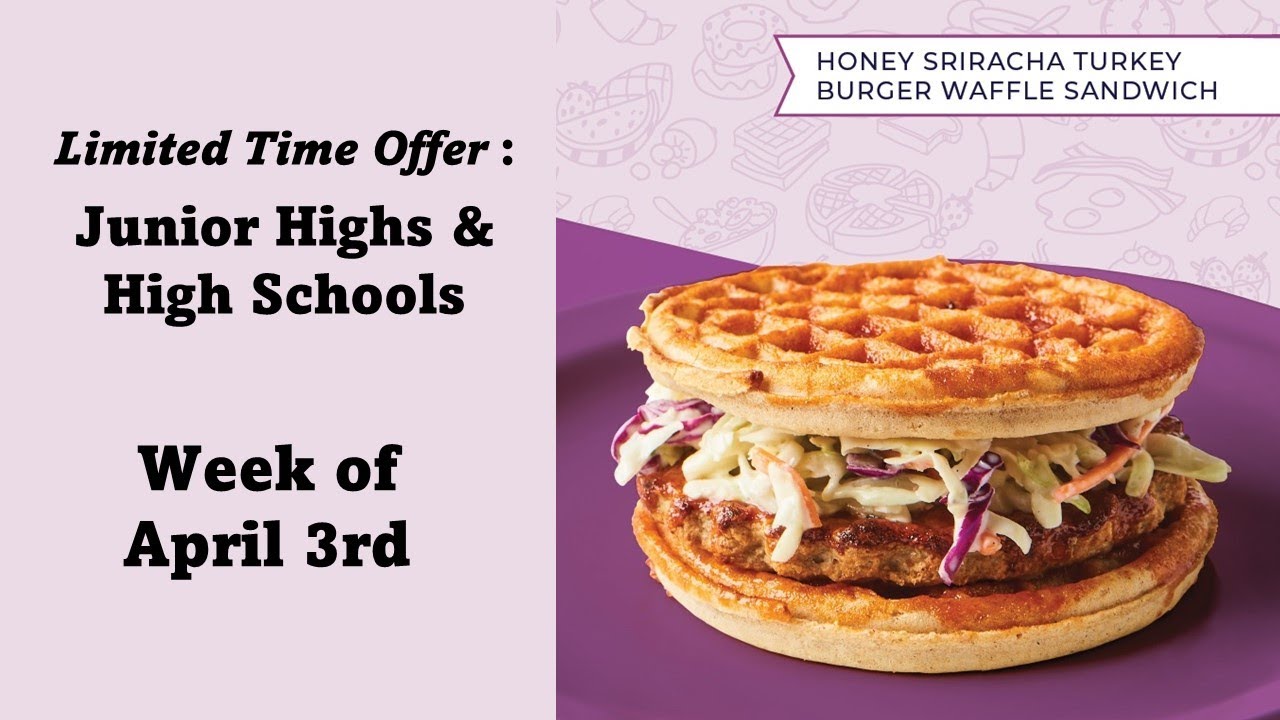 Mar 2023 LTO - Honey Sriracha Turkey Burger Waffle Sandwich - YouTube