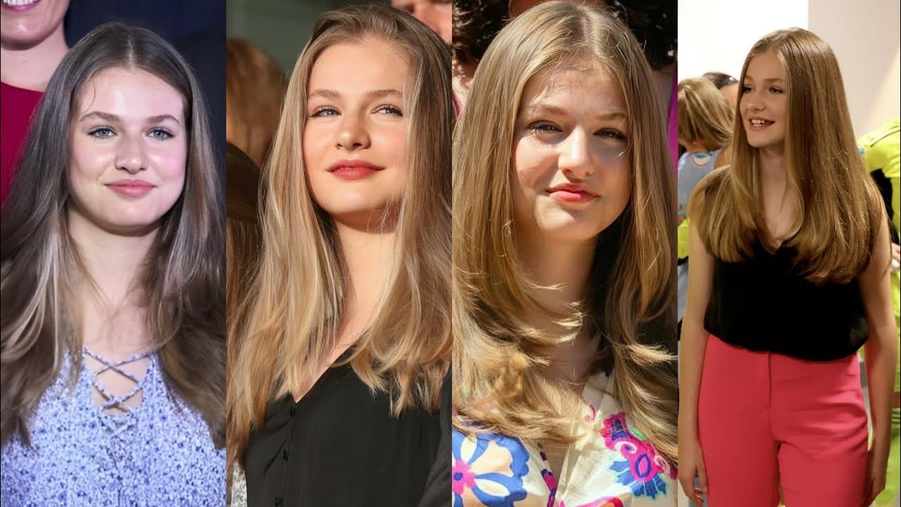 Princess Leonor different Haircut and Hairstyles #princess - YouTube