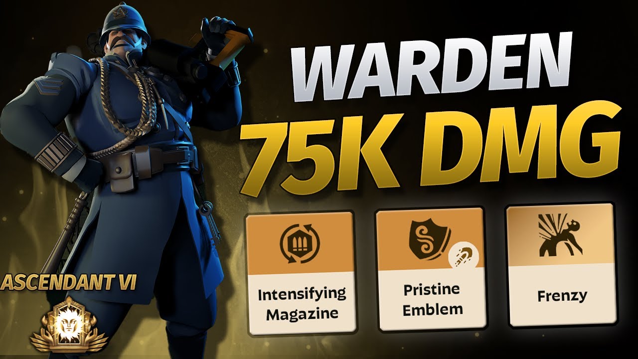 Warden: GUN DAMAGE Build, Ascendant Ranked Deadlock Replay - YouTube