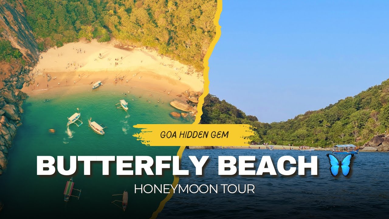 Butterfly beach Goa 🦋 | most hidden and secret beach of Goa 🏖️ - YouTube