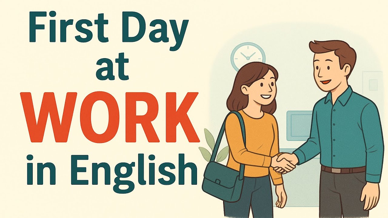 First Day at Work in English | Real Office Conversations for Beginners ...
