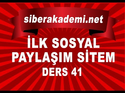 İlk Sosyal Paylaşım Sitem - Ders 41