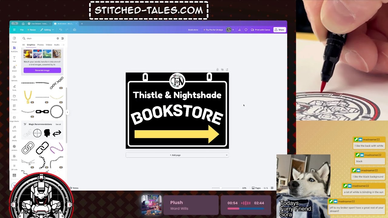 (Ep 14) Stitched Tales Picture Book #Art Stream #vtuber #illustration # ...
