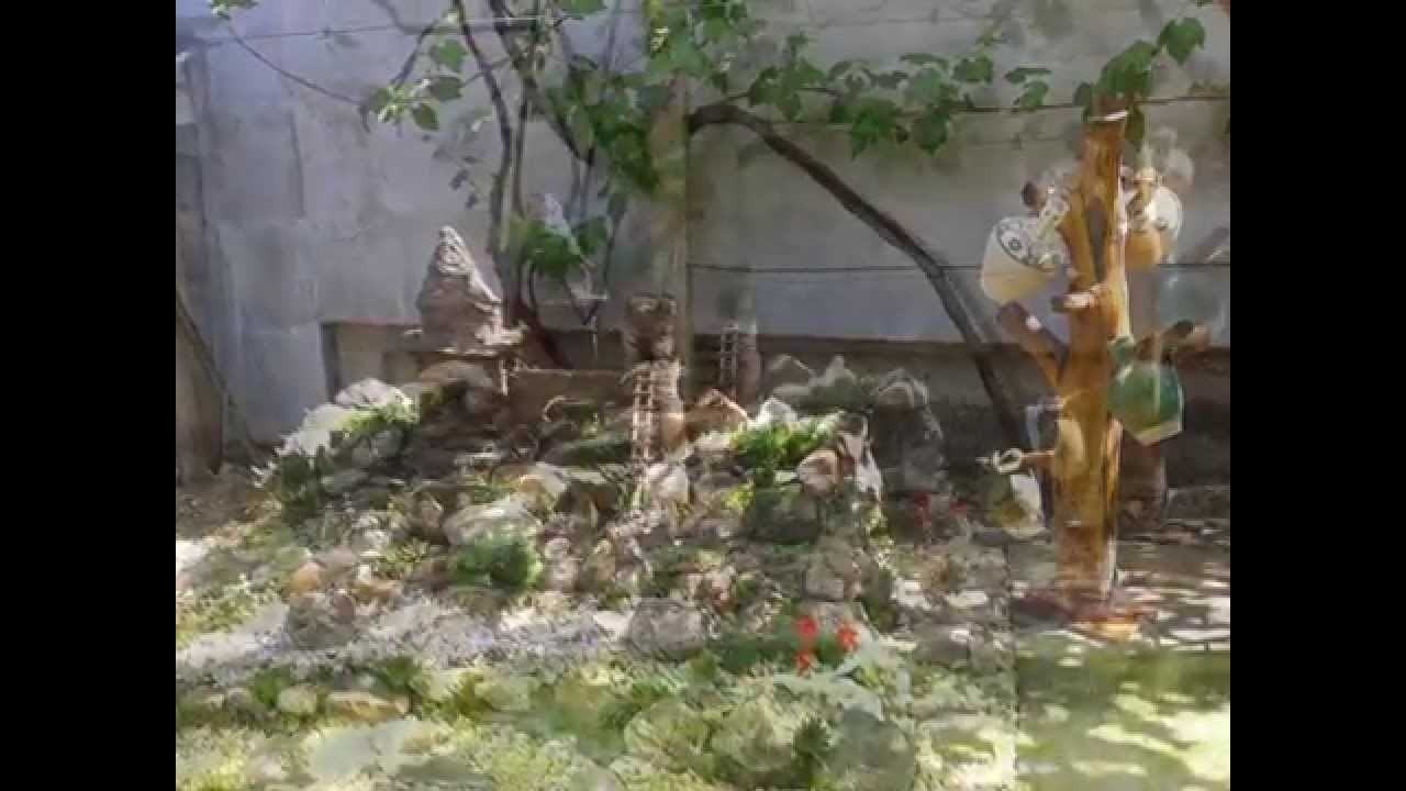 How to build a rock garden with a little castle inside - YouTube