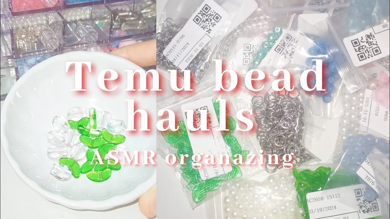💓 TEMU Bead Haul!! Jewelry making supplies +ASMR 👀 - YouTube