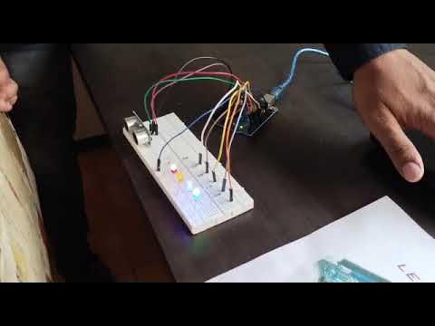LED distance indicator using Arduino - YouTube