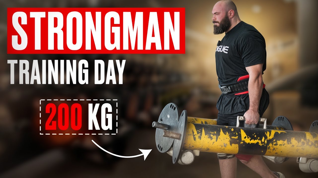 Strongman workout and squat. - YouTube