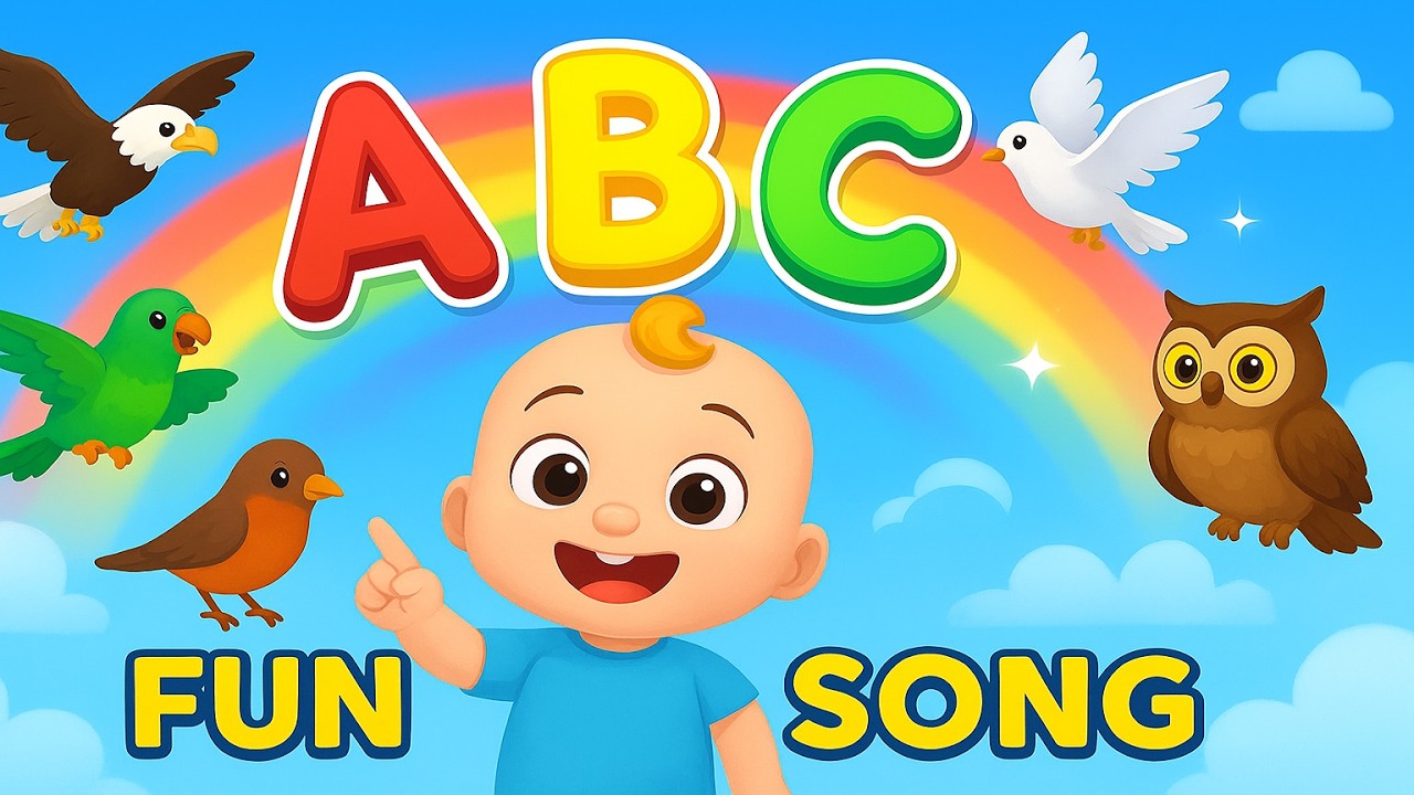 ABC Birds Song | Learn A to Z Bird Names | Nursery Rhymes & Kids Songs ...