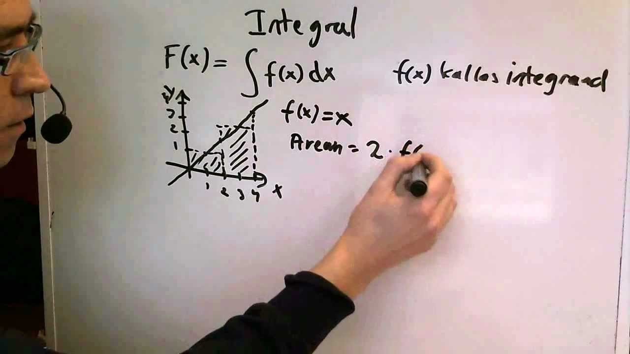 Matematik 3c Integraler intro del 1 Riemannsumma - YouTube
