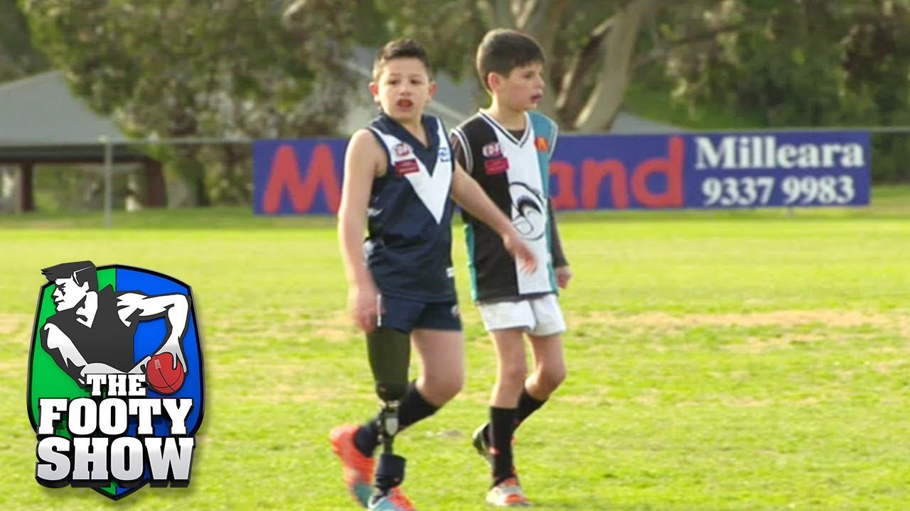 Young footballer's incredible and inspiring story | AFL Footy Show 2017 ...