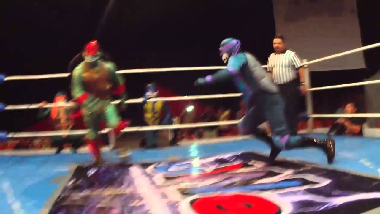 Mexikanische Teenage Mutant Ninja Turtle Wrestler