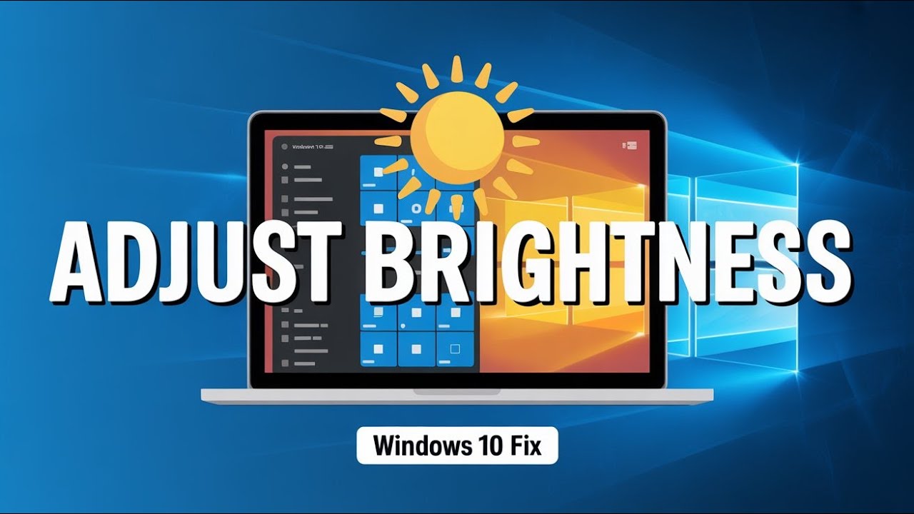 How To Adjust Screen Brightness In Windows 10 - YouTube