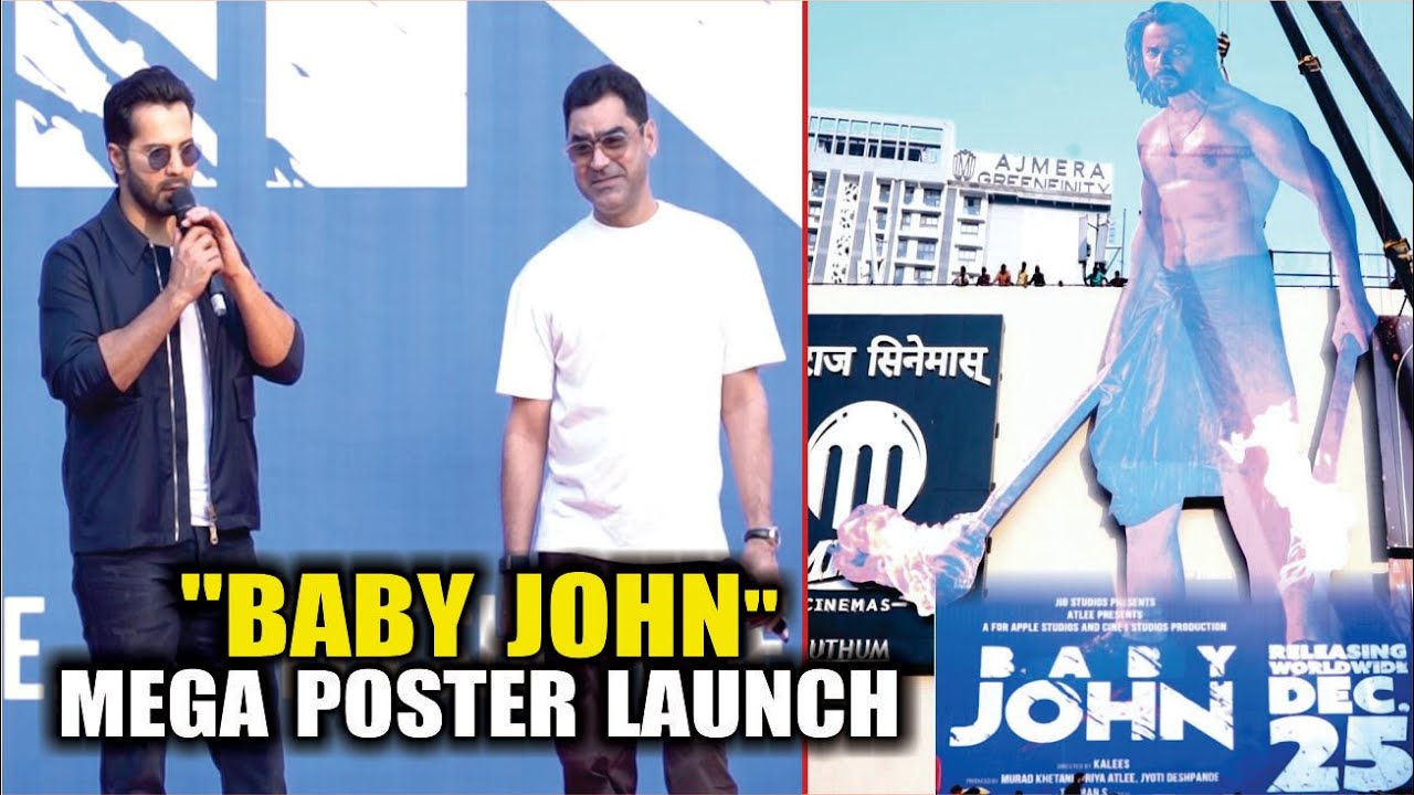 BABY JOHN | POSTER LAUNCH | VARUN DHAWAN AT THE MEGA POSTER LAUNCH OF ...