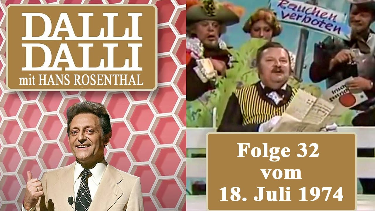 Dalli Dalli - Mit Hans Rosenthal - Folge 32 vom 18 Juli 1974 - YouTube