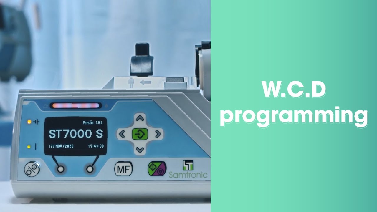 Learn how to use the ST7000 syringe infusion pump - Samtronic | W.C.D ...