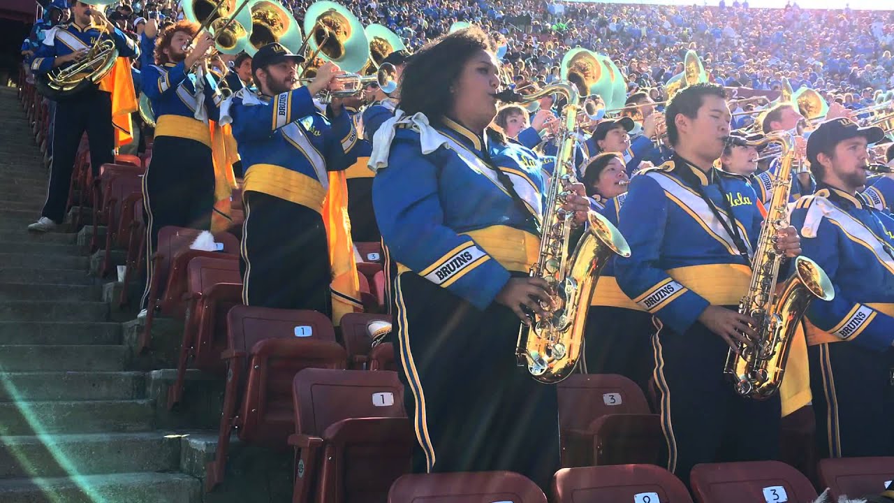 The famous UCLA Marching Band - UCLA USC rivalry game - YouTube