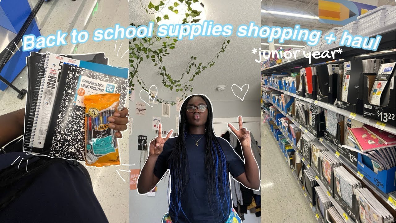 BACK TO SCHOOL SUPPLIES SHOPPING + HAUL ️📚* junior year* - YouTube