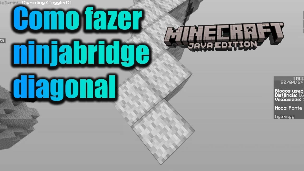 🔥 Como fazer a ninjabridge diagonal no Minecraft! - YouTube