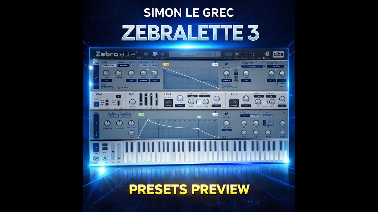 Uhe Zebrallete 3 - Presets Preview (Free VST) - YouTube